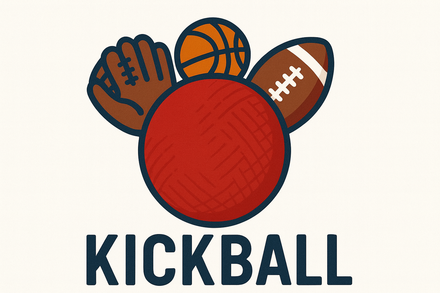 Kickball Sports Logo Design – Keen Kids
